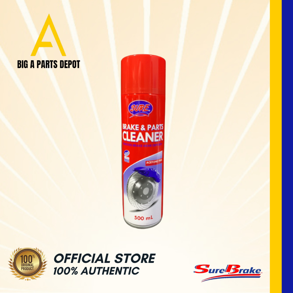 SURE Brake and Parts Cleaner 500ml | Shopee Philippines