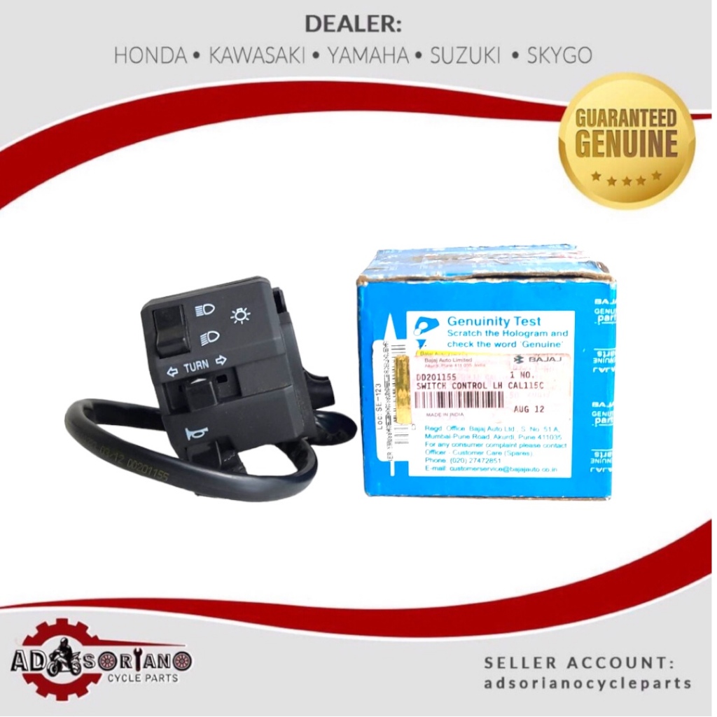 KAWASAKI CT100 CT125 "18 HANDLE SWITCH LEFT DD201155 | Shopee Philippines