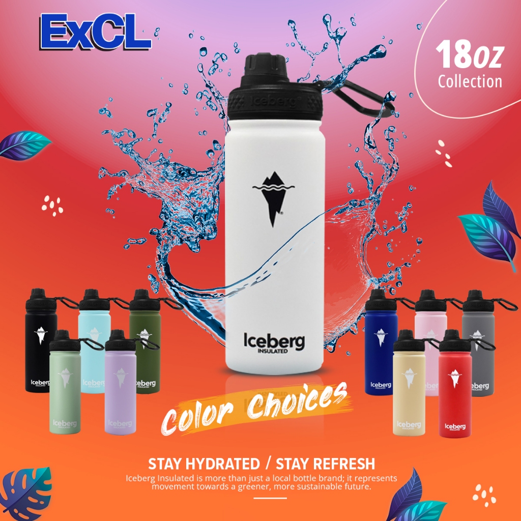 ExCL - Iceberg Insulated Flasks - 18 oz (1pc) - 11 Color Available ...