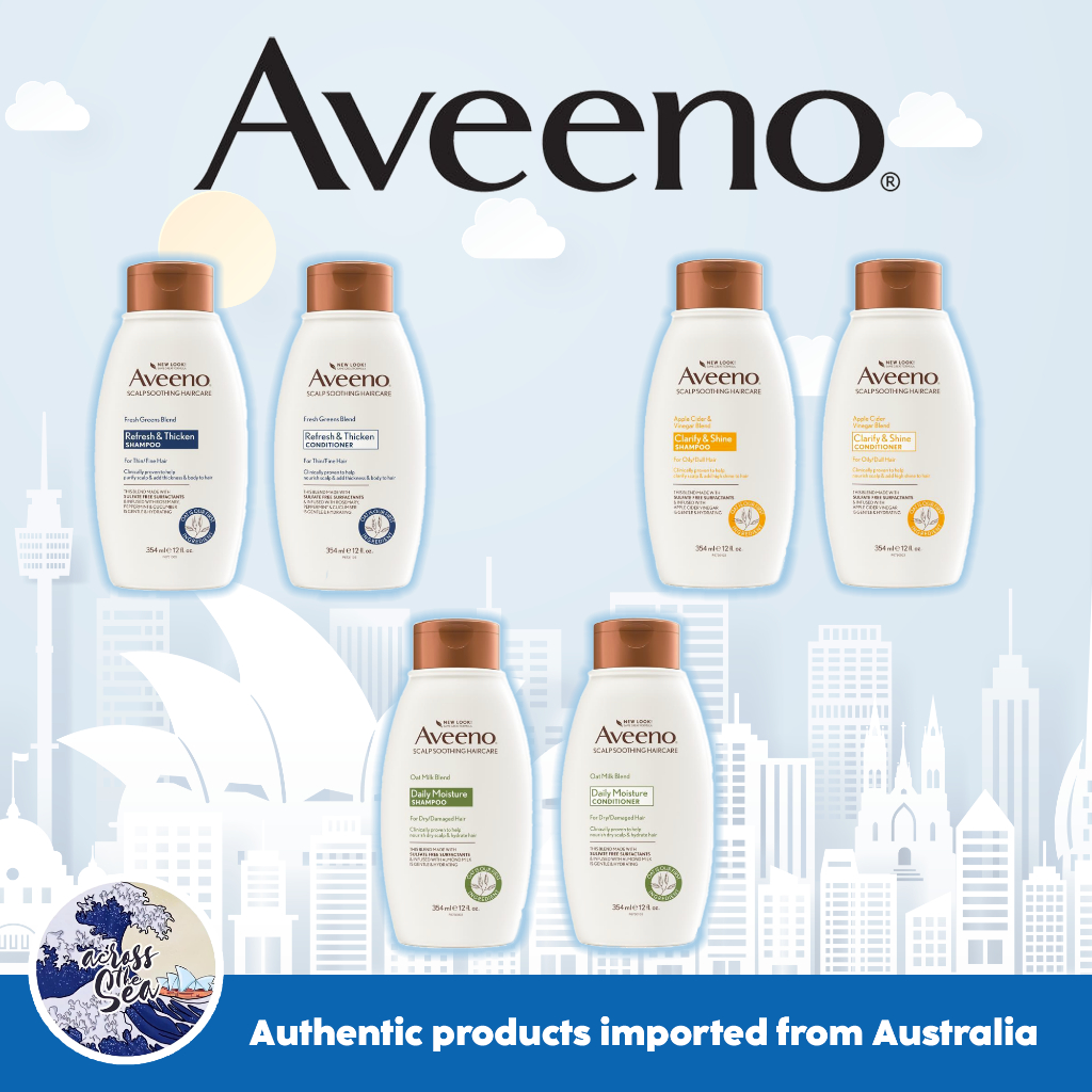 Aveeno Shampoo/Conditioner (Fresh Greens, Oat Milk and Apple Cider ...