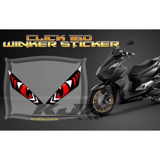 Winker Decal For Honda Click 160 Red Toothless Eyes | Shopee Philippines