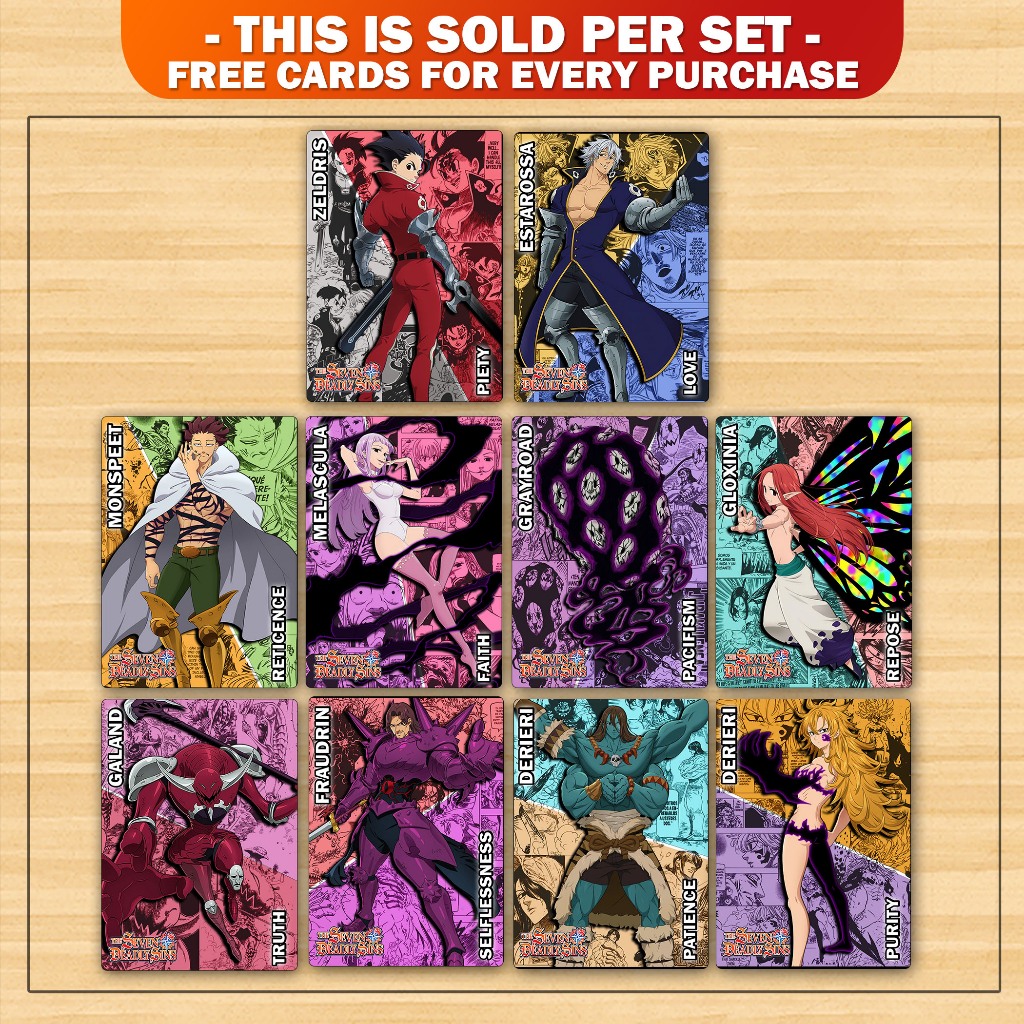7 Deadly Sins - The Seven Deadly Sins V1 10 Commandments Photocard ...