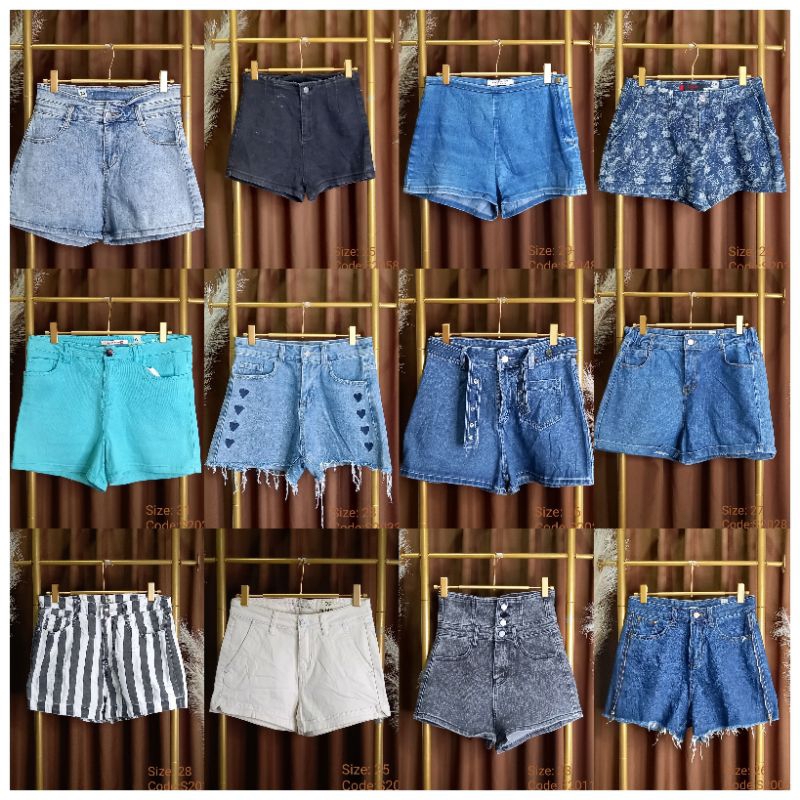 Highwaisted Korean VIP Denim Shorts #2058 | Shopee Philippines