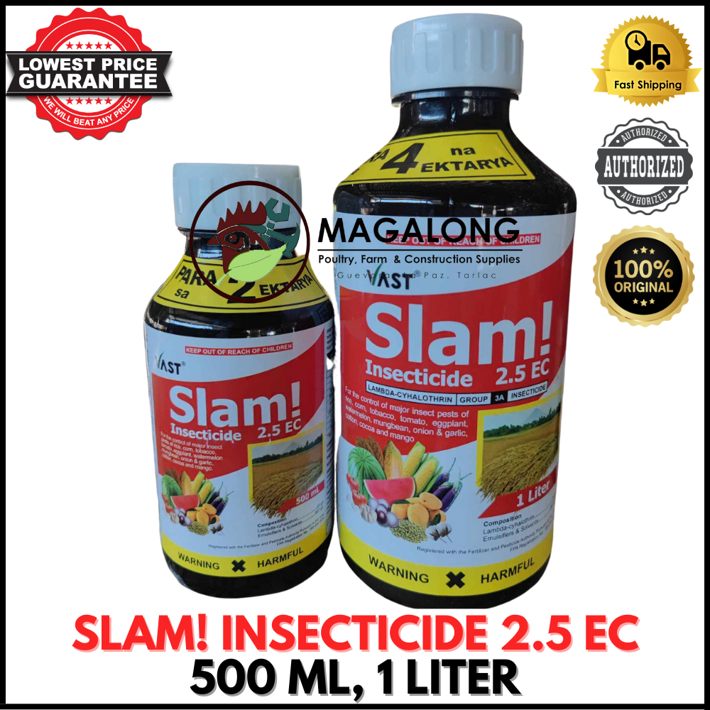 SLAM! INSECTICIDE 2.5EC - VAST - 500 ML, 1 LITER | Shopee Philippines