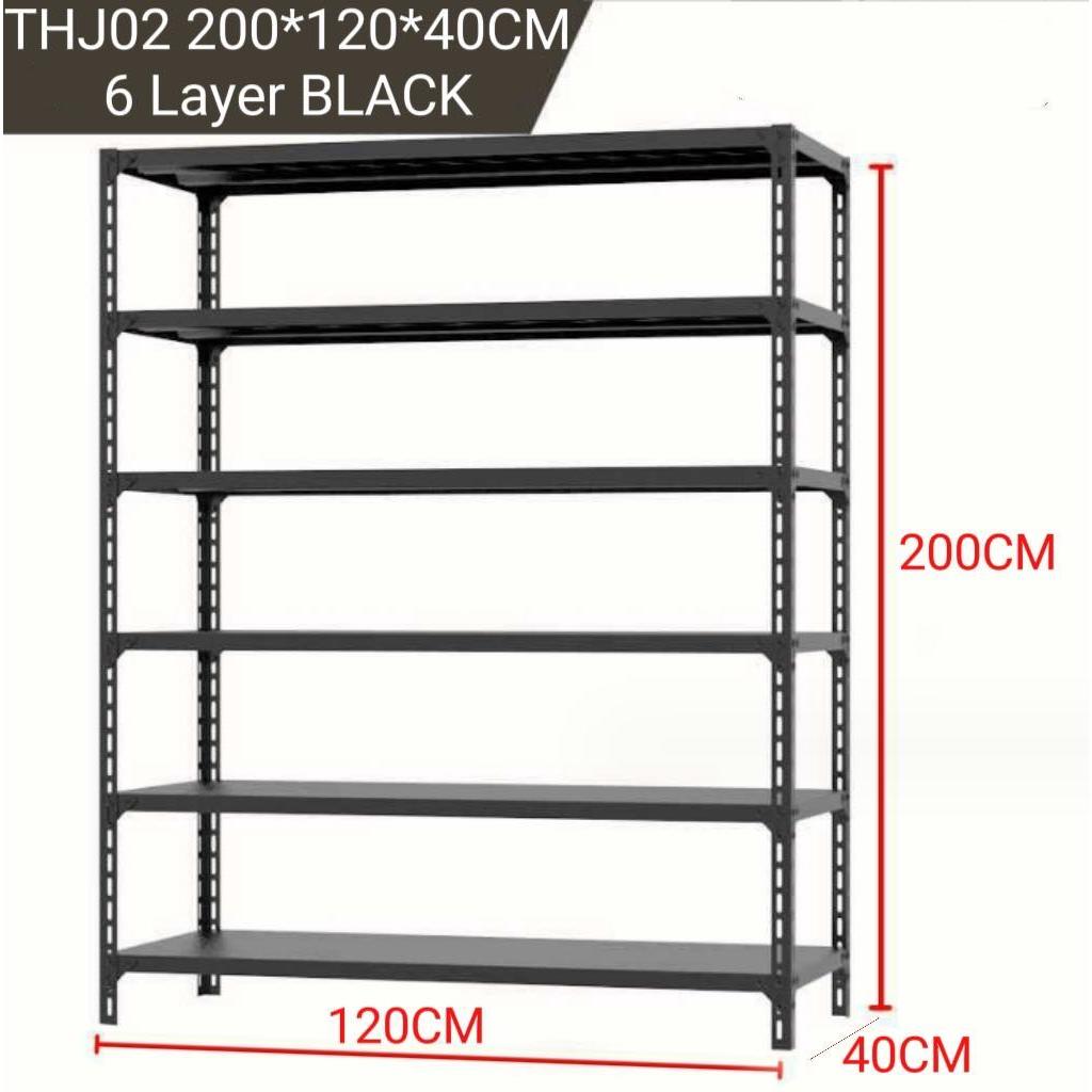 5/6 Layer Metal Rack Boltless Angle Heavy Duty Steel Rack Metal Shelf ...
