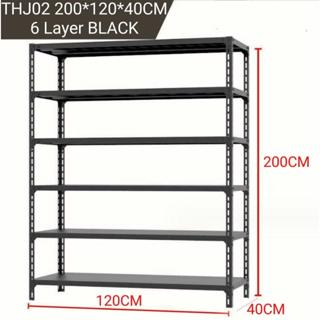 5/6 Layer Metal Rack Boltless Angle Heavy Duty Steel Rack Metal Shelf ...