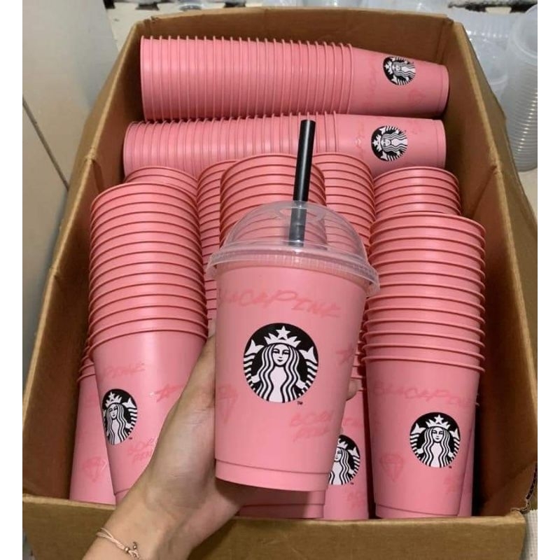 Starbucks X Blackpink Reusable Straw And Cups Shopee Philippines