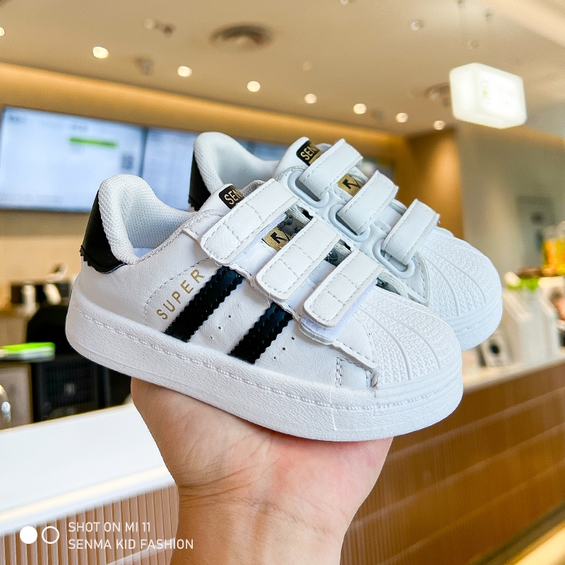 SENMA White Shoes For Kids Boys Rubber Shoes Korean Baby Shoes Fashion ...