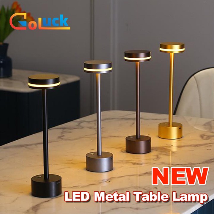 Smart Desk Lamp Golden Bar Lamp Touch Control Mini Table Light Warm ...