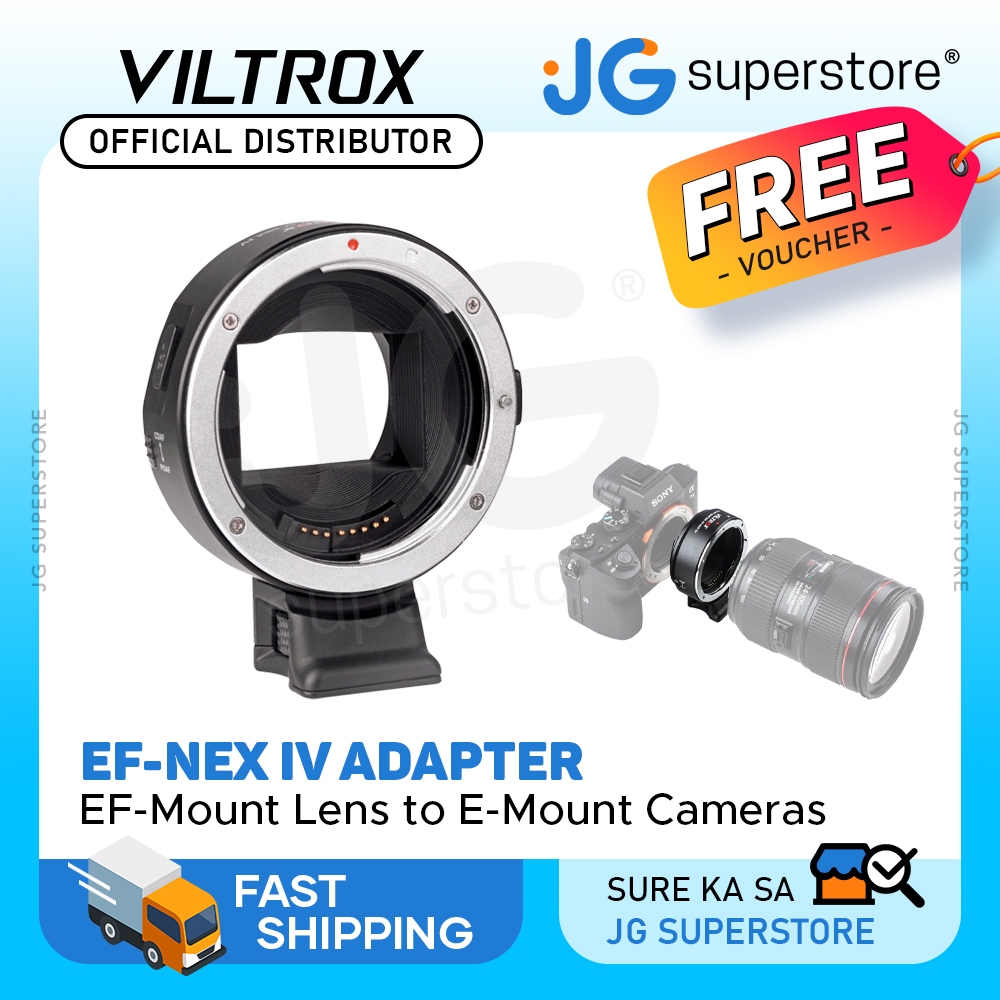 Viltrox EF-NEX IV High Speed Mount Adapter Ring for EF / EF-S Lens to E-Mount Cameras | Shopee ...