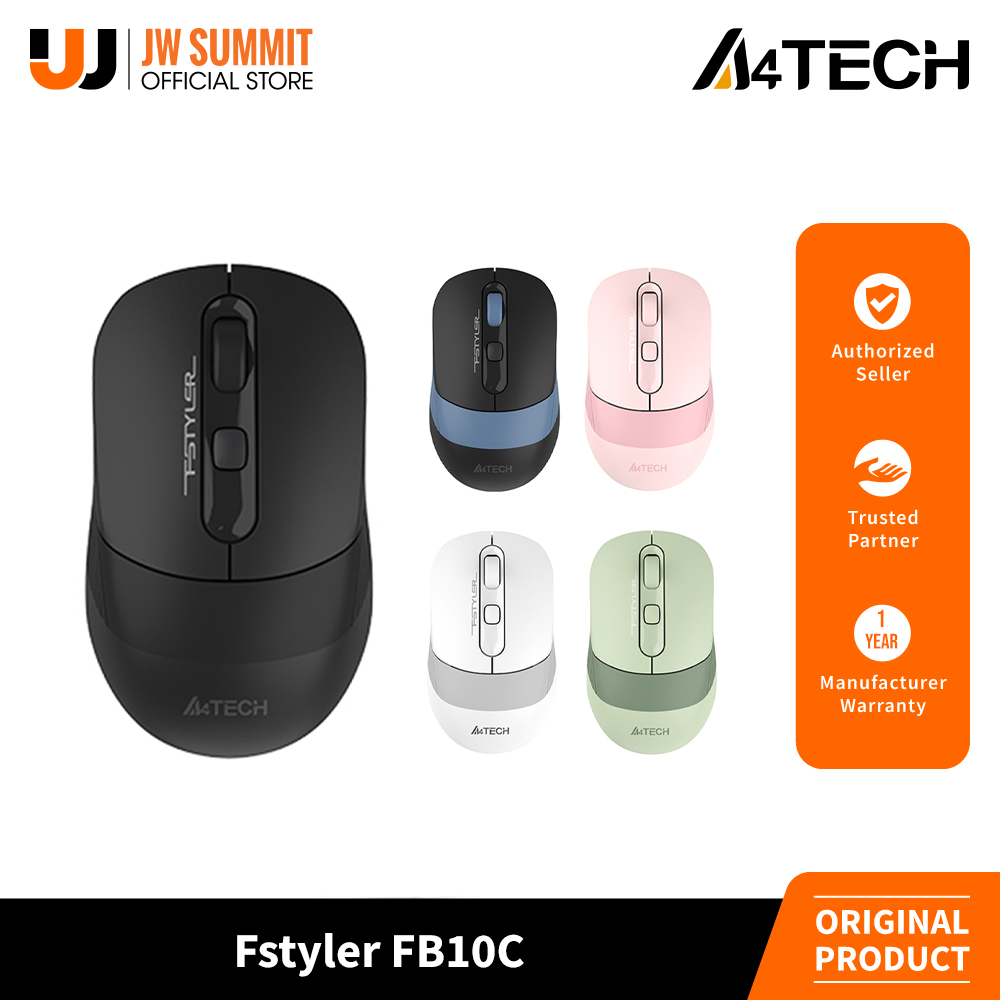 A4tech Fstyler FB10C Dual Mode 2.4G Bluetooth Anti-Slippery Side ...