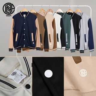 INSPI Varsity Jacket Baseball Jersey For Men and Women w/ Buttons and ...