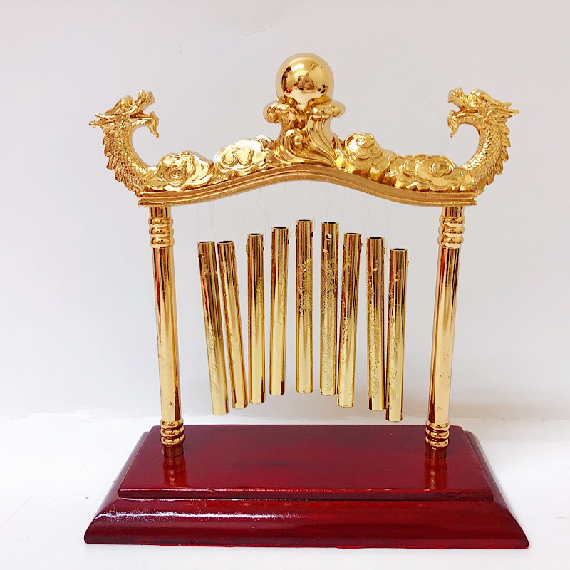 Fengshui Golden Nine Rod Dragon Wind Chime Windchime | Shopee Philippines