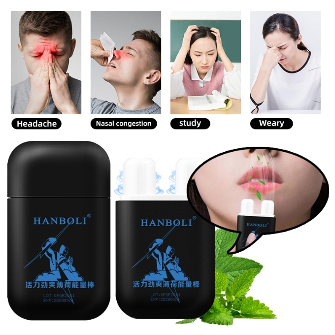 DLS Cleansing Nasal Herbal Box Essential Double Hole Energy Bar ...