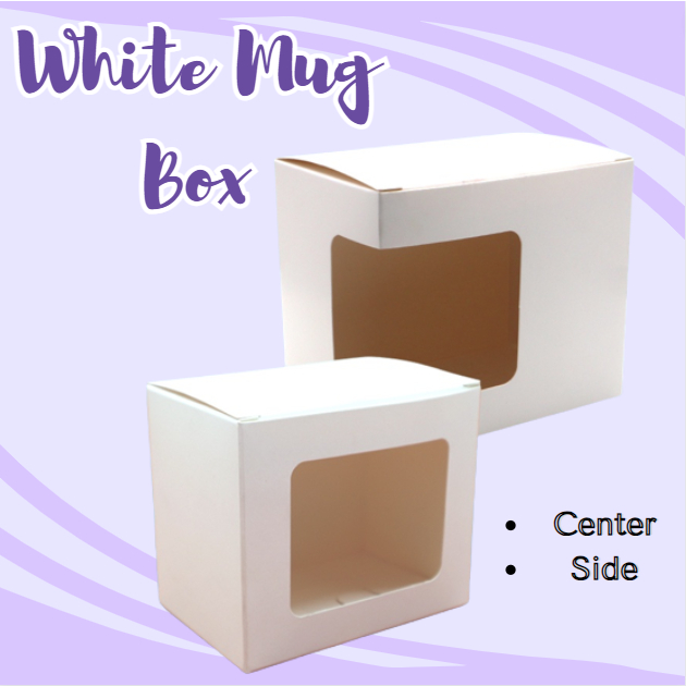 White Thin Mug Box Not Corrugated (50 pcs per pack) | Shopee Philippines