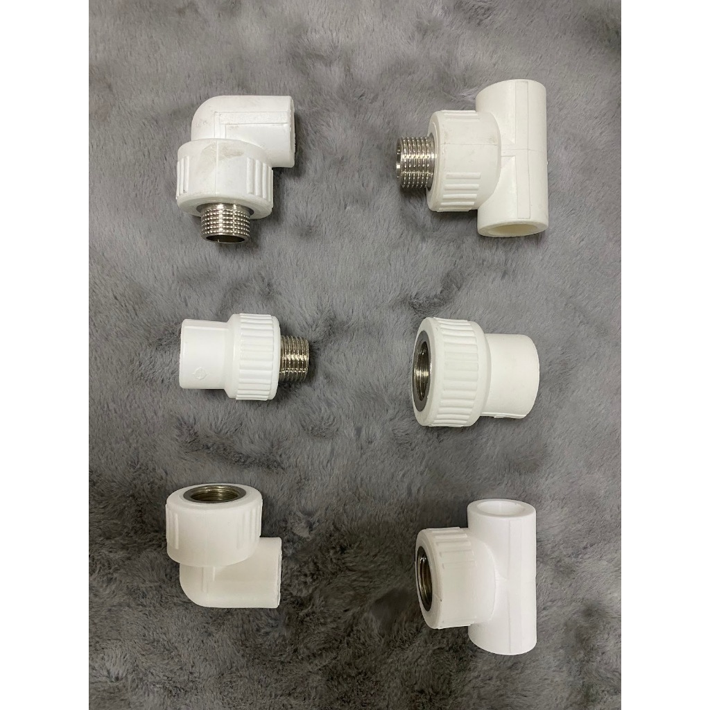 PPR pipe Fittings (Malefemale adapter tee elbow) | Shopee Philippines