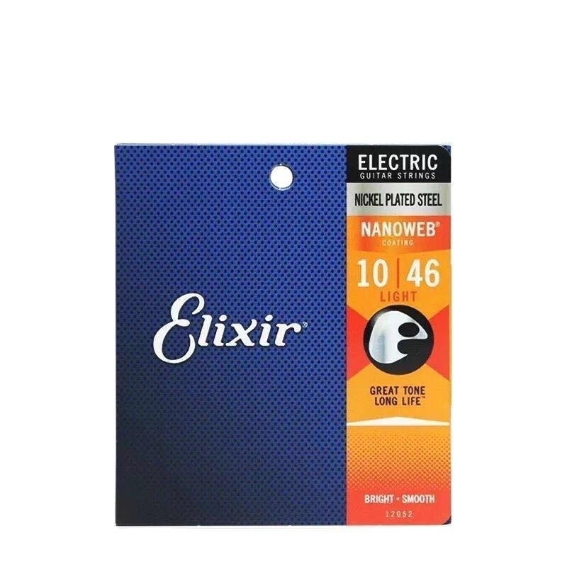 Elixir 12052 12002 Nanoweb Coating Nickel Plated Steel Electric Guitar ...