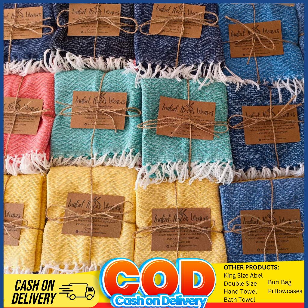 INABEL "PREMIUM" COLORED TRAMBIA HANDTOWELS Ilocos Handtowel | Shopee ...