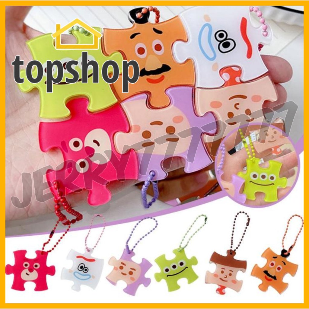 TOPSHOP 1pc Building Blocks Keychain Cute Fun Key Trinket Couple Key ...
