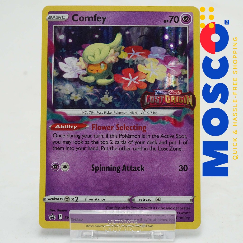 Comfey - SWSH242 - Prerelease Promo Pokemon Stamped | Pokemon TCG ...
