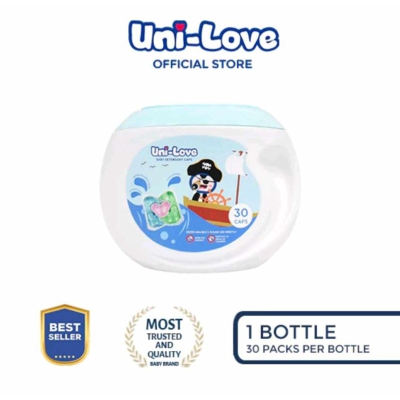 Unilove 3in1 Baby Detergent Caps 30's Bottle | Shopee Philippines
