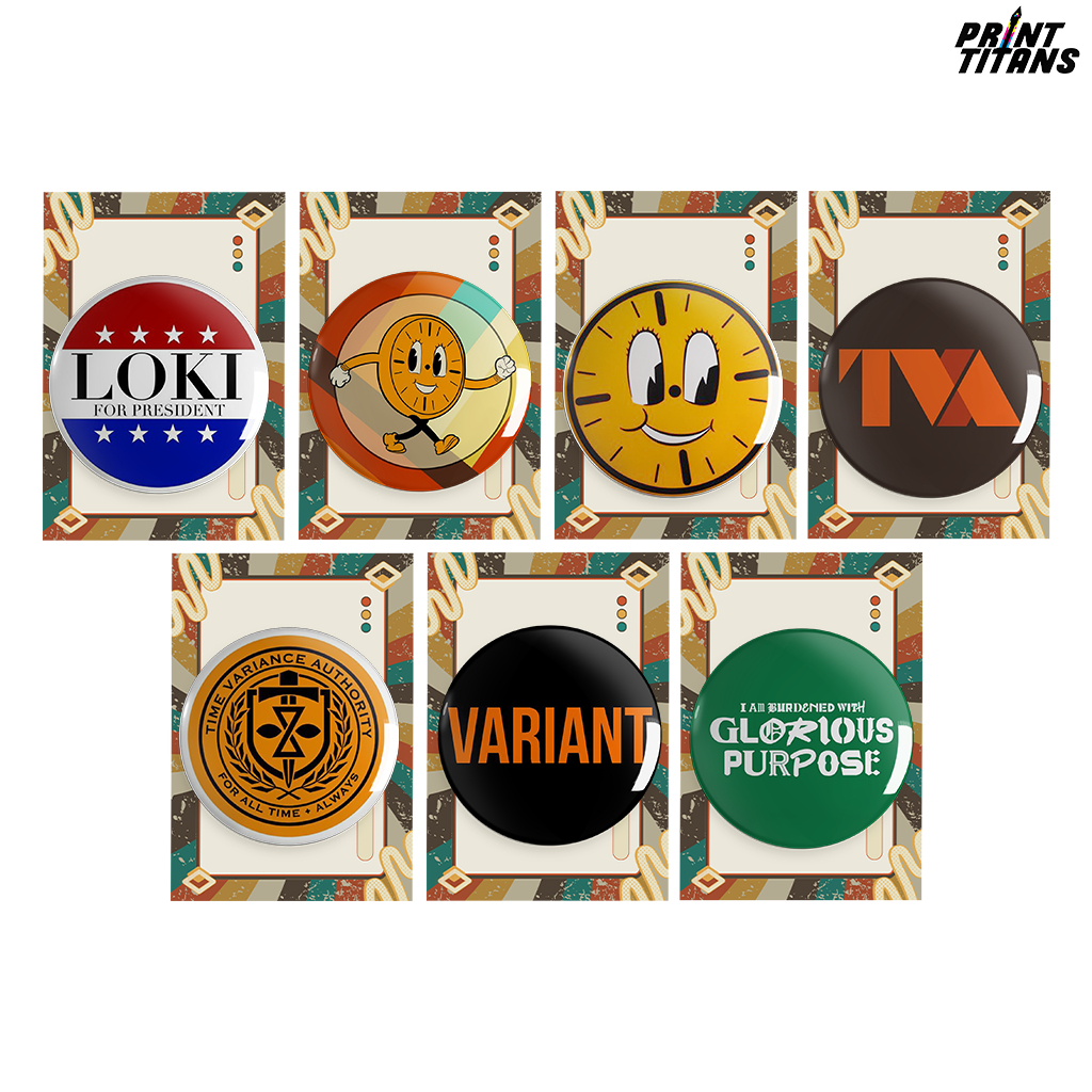 Button pin Marvel Loki Glossy Matte & Glittery Accessories, Brooches ...