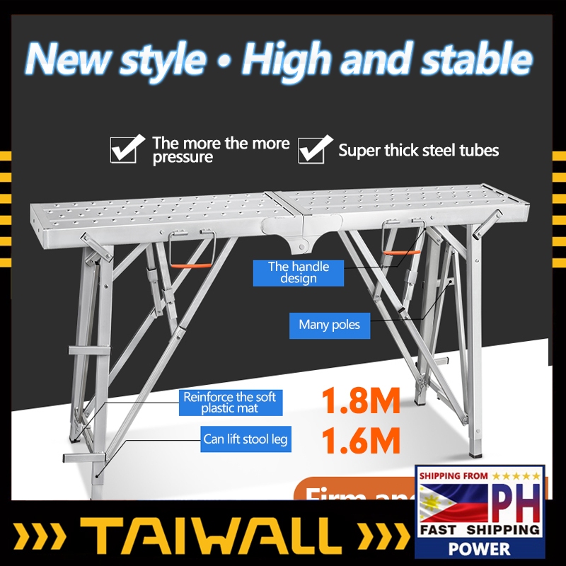 Folding Ladder Platform, Portable Scaffolding, Mobile Stepper, Height ...