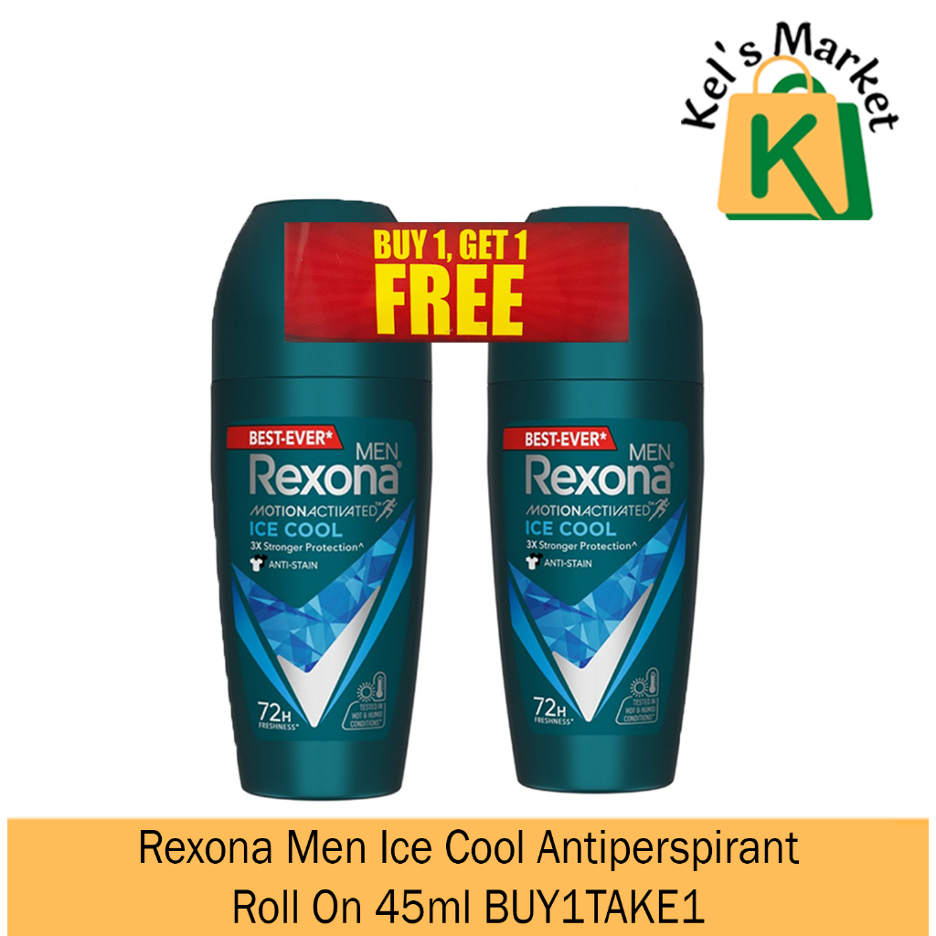 (BUY 1 TAKE 1) Rexona Men Ice Cool Antiperspirant Roll On 45ml BUY1TAKE1 | Shopee Philippines
