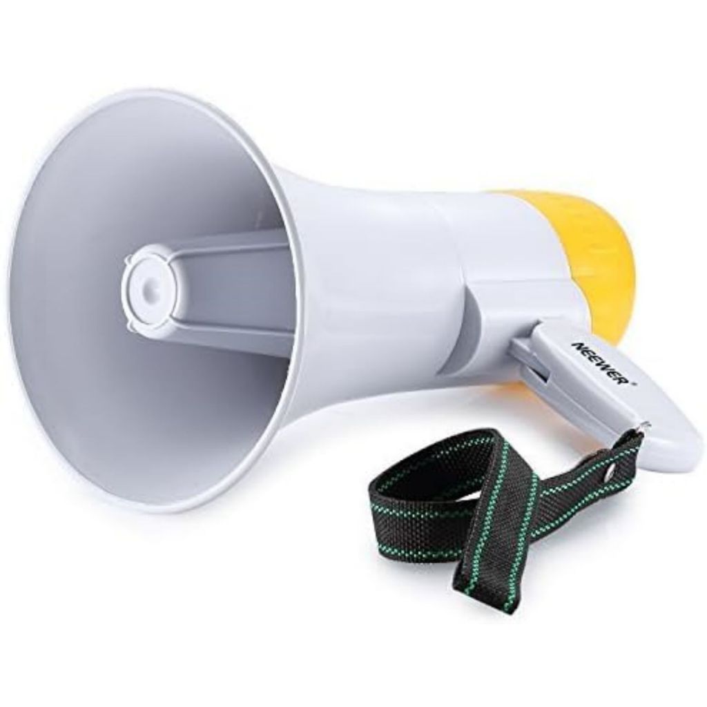 Portable 10 Watt Handheld Megaphone/Bullhorn with Siren, Voice Recorder ...