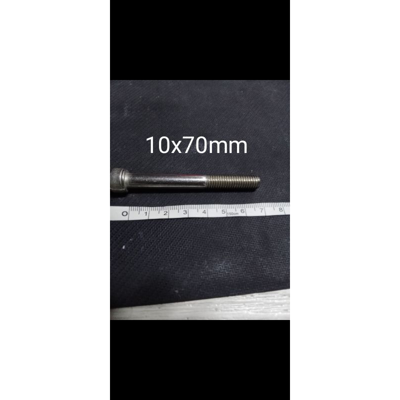stainless Allen bolt 10mmx15mm to 10mmx100mm (sold per pc) | Shopee ...