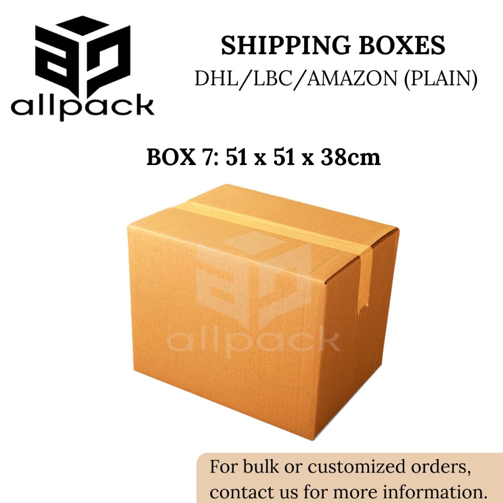 DHL Amazon Shipping Parcel Carton Box 7 (51x51x38cm) | Shopee Philippines