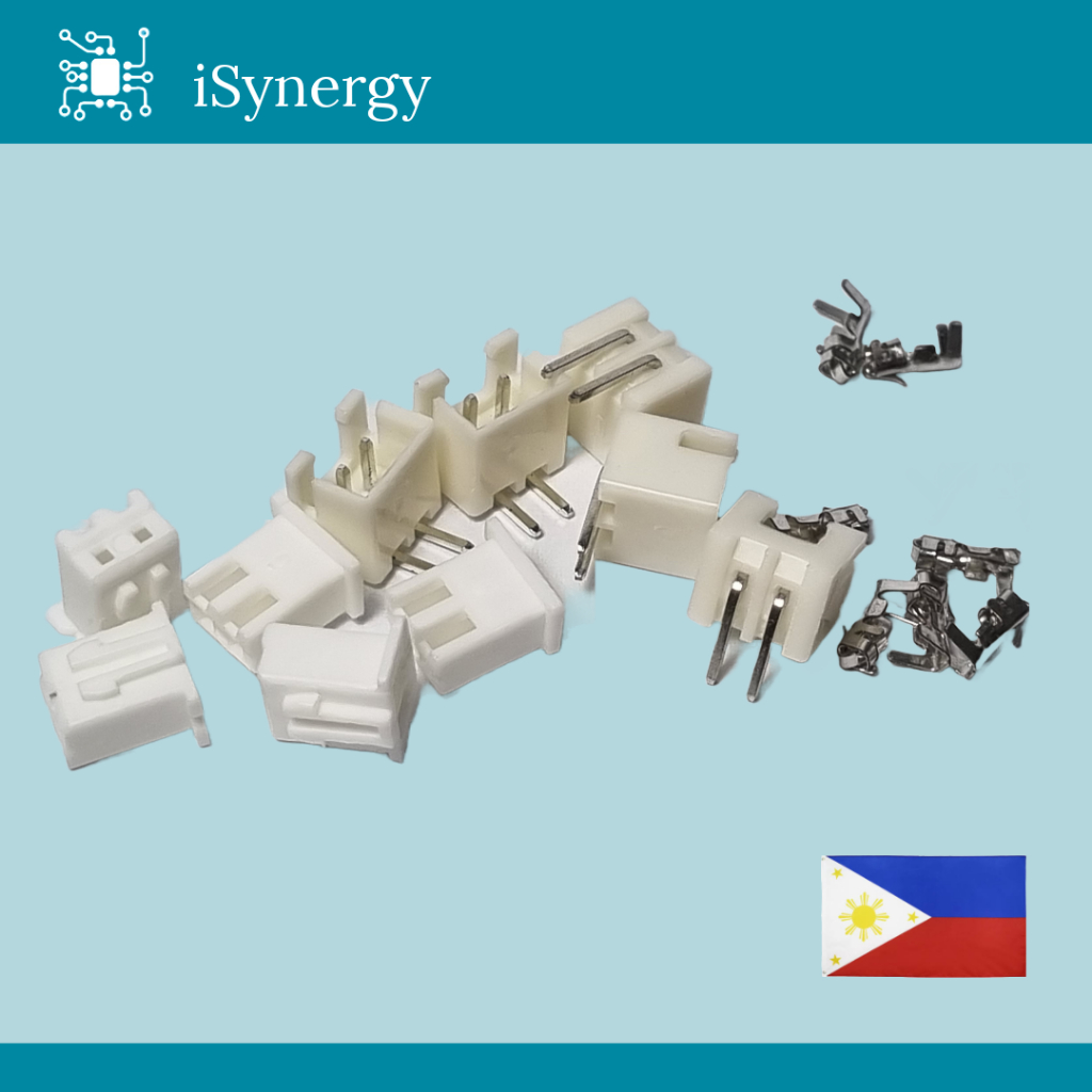 JST XH 2.54 pin Connector 2 pins male female crimping terminal 5pcs ...