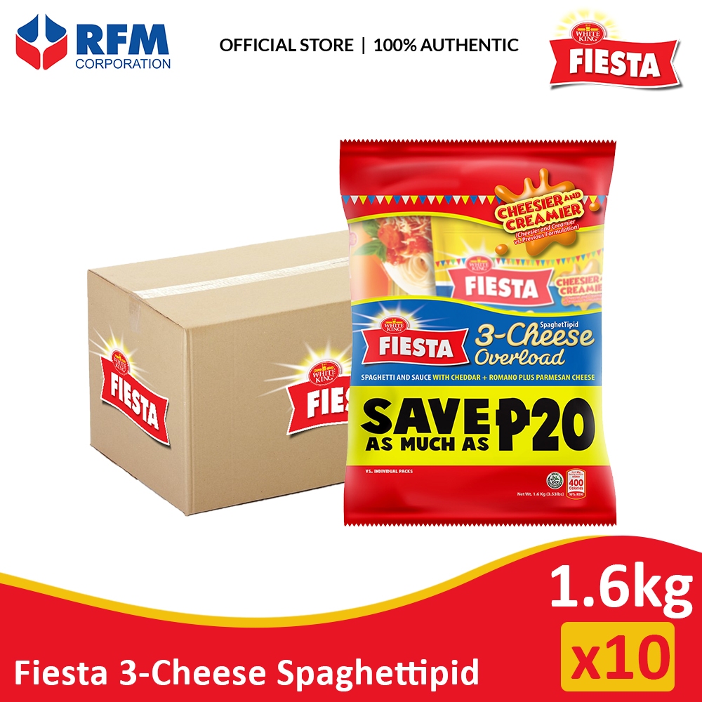 Fiesta 3-Cheese Spaghettipid 1.6kg (Set of 10s) | Shopee Philippines