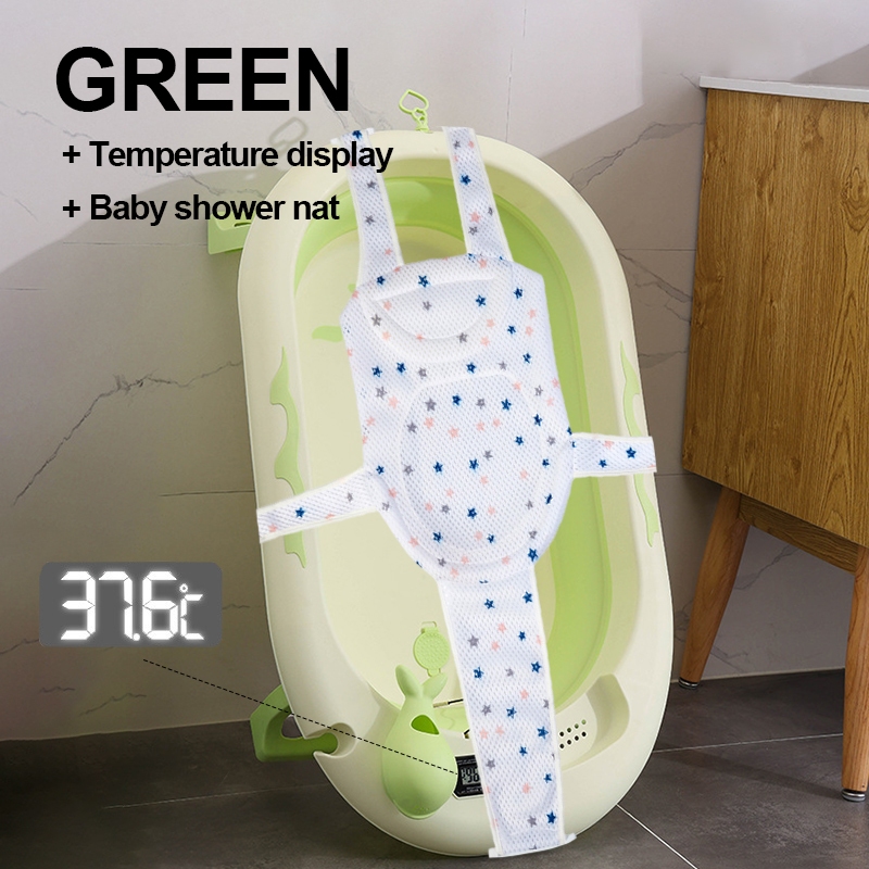 Dolphin Baby Foldable Baby Bath Tub With Net Kids Bathing Tubs Non-Slip ...
