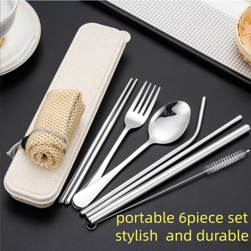Portable fork and stainless spoon set fork organizer with cover fork ...