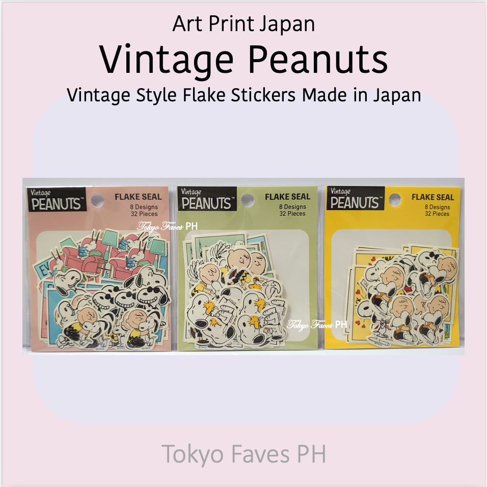 Snoopy Peanuts Flake Stickers Made in Japan | Shopee Philippines