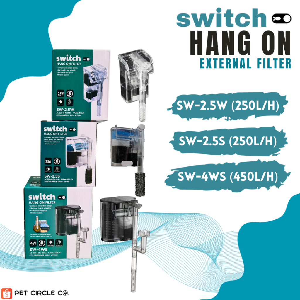 Switch Hang On Hob Filter Aquarium External Hanging Filter | Shopee ...