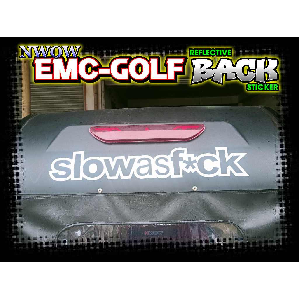 EMC-GOLF REFLECTIVE BACK STICKER(MACHINE CUT) | Shopee Philippines