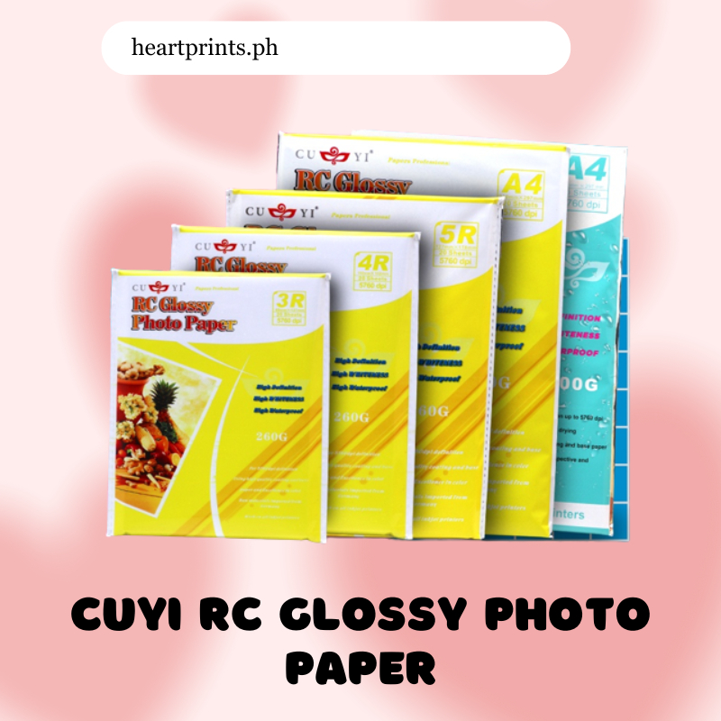 CUYI RC High Glossy Inkjet Photo Paper 3R || 4R || 5R & A4 Size 260gsm ...