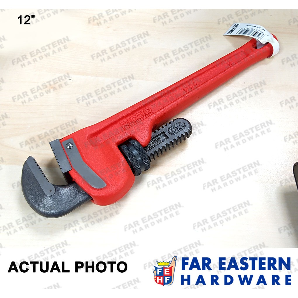 RIDGID Adjustable Pipe Wrench 12" | 14" | 18" | 24" Made in USA ...