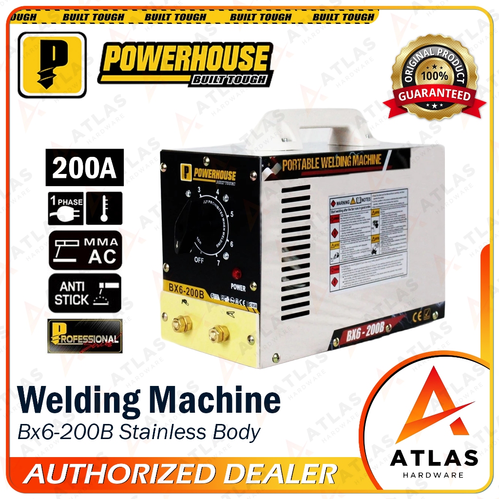 Powerhouse Bx6-200B Portable Welding Machine Stainless Body 200A ...