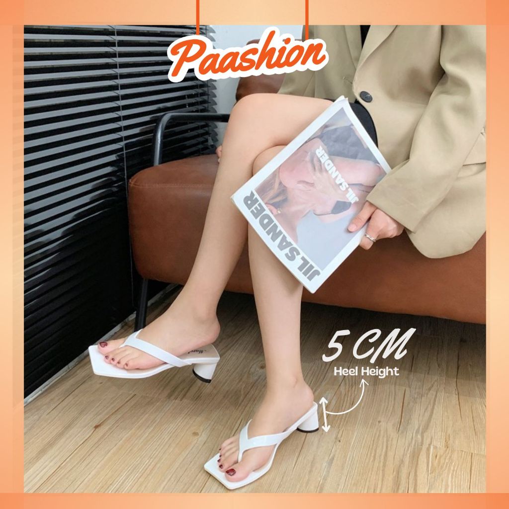 Paashion (+1 if slim, +2 if malapad/mataba ang paa)Spunky T-Strap Block ...