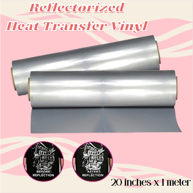QUAFF Reflectorized CDR-CC Heat Transfer Vinyl (20 inches x 1 meter ...