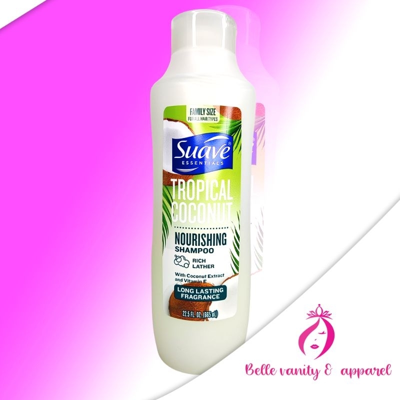 Suave Tropical Coconut Shampoo (665ml) with freebie | Shopee Philippines