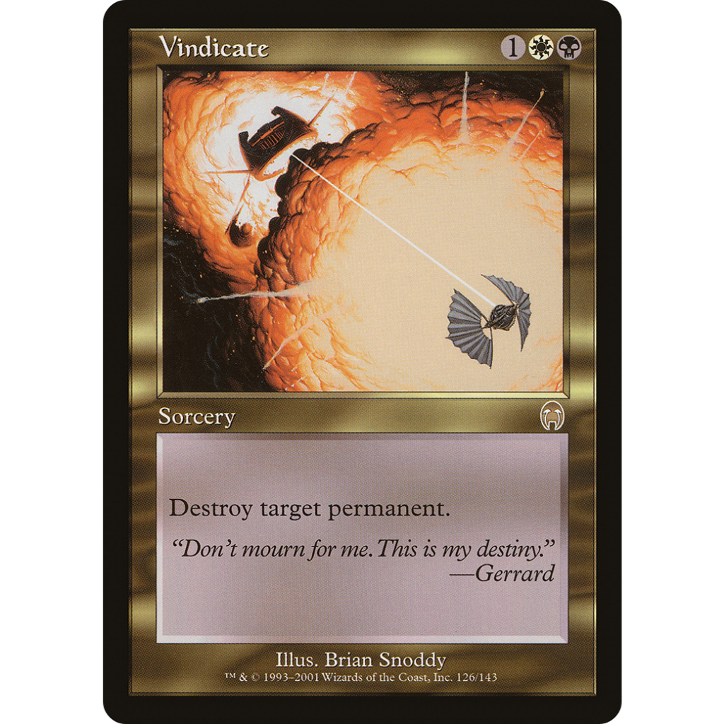 Vindicate apc-126 MTG Top Ratings Proxy (sticker is already on mtg card ...