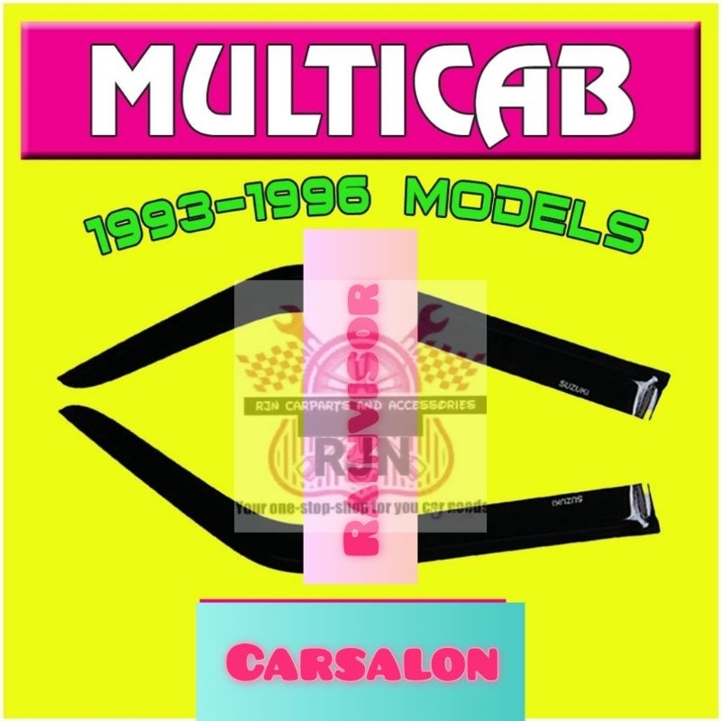 Rain Guard Protection for multicab 1993 1994 1995 1996 window visor ...