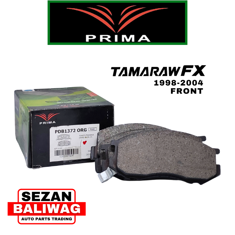 PRIMA BRAKE PAD FRONT TAMARAW REVO 1998-2004 DB1372 | Shopee Philippines