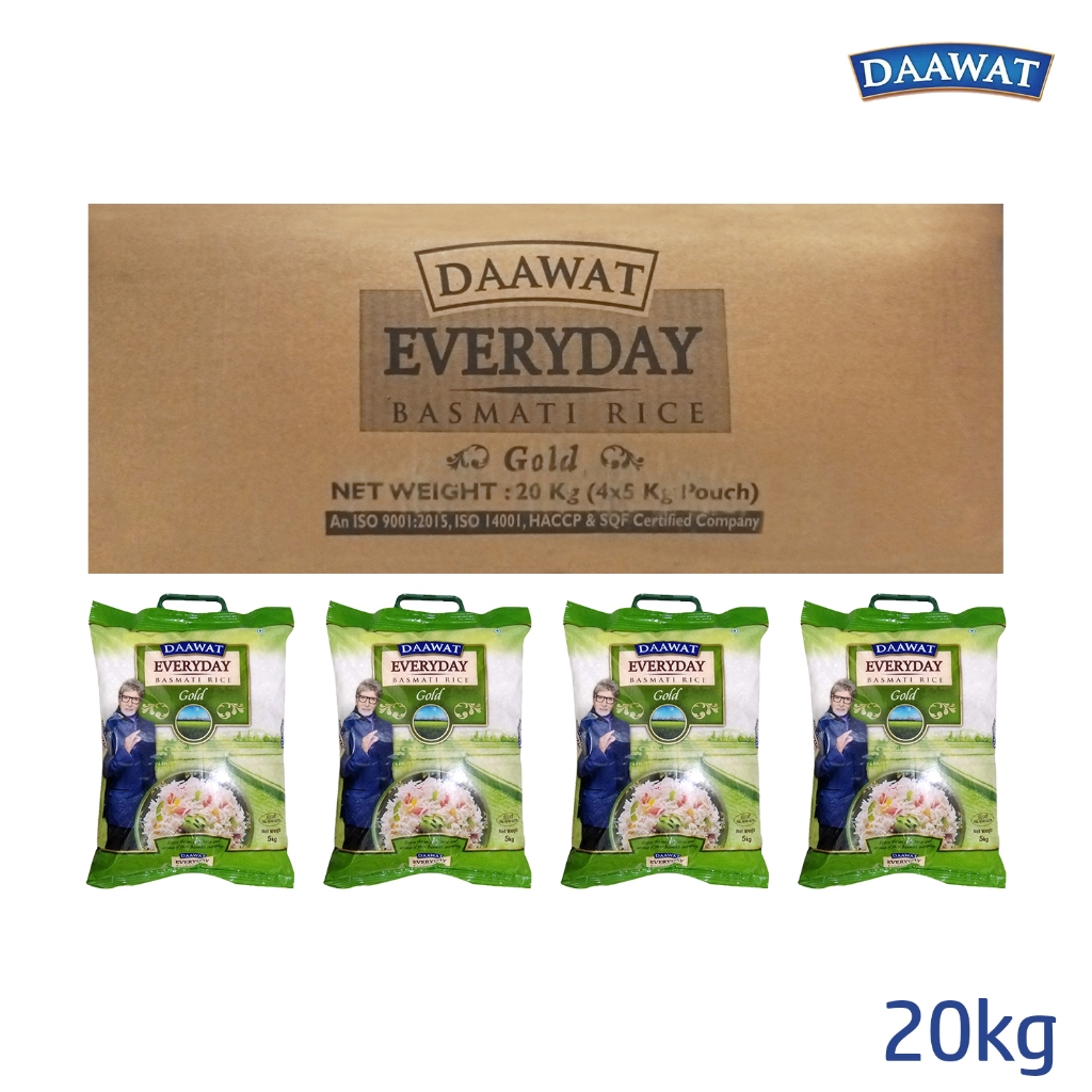 20kg Daawat Everyday Basmati Rice Gold | Shopee Philippines