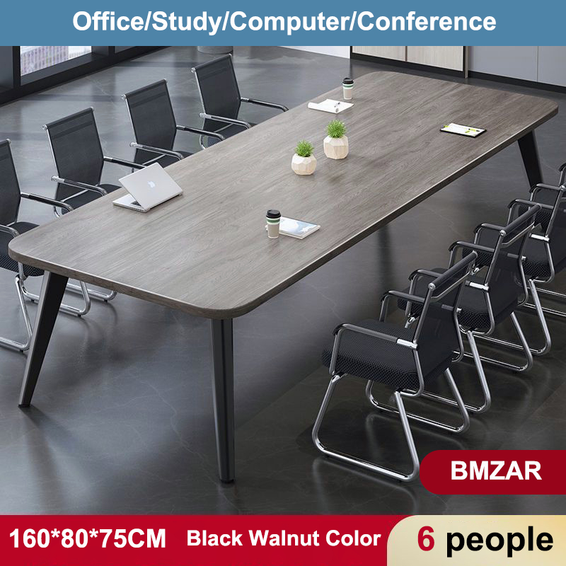 Conference Table 160/180/200CM Steel Wooden Computer Table Study Table ...