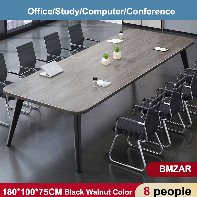 Conference Table 160/180/200CM Steel Wooden Computer Table Study Table ...